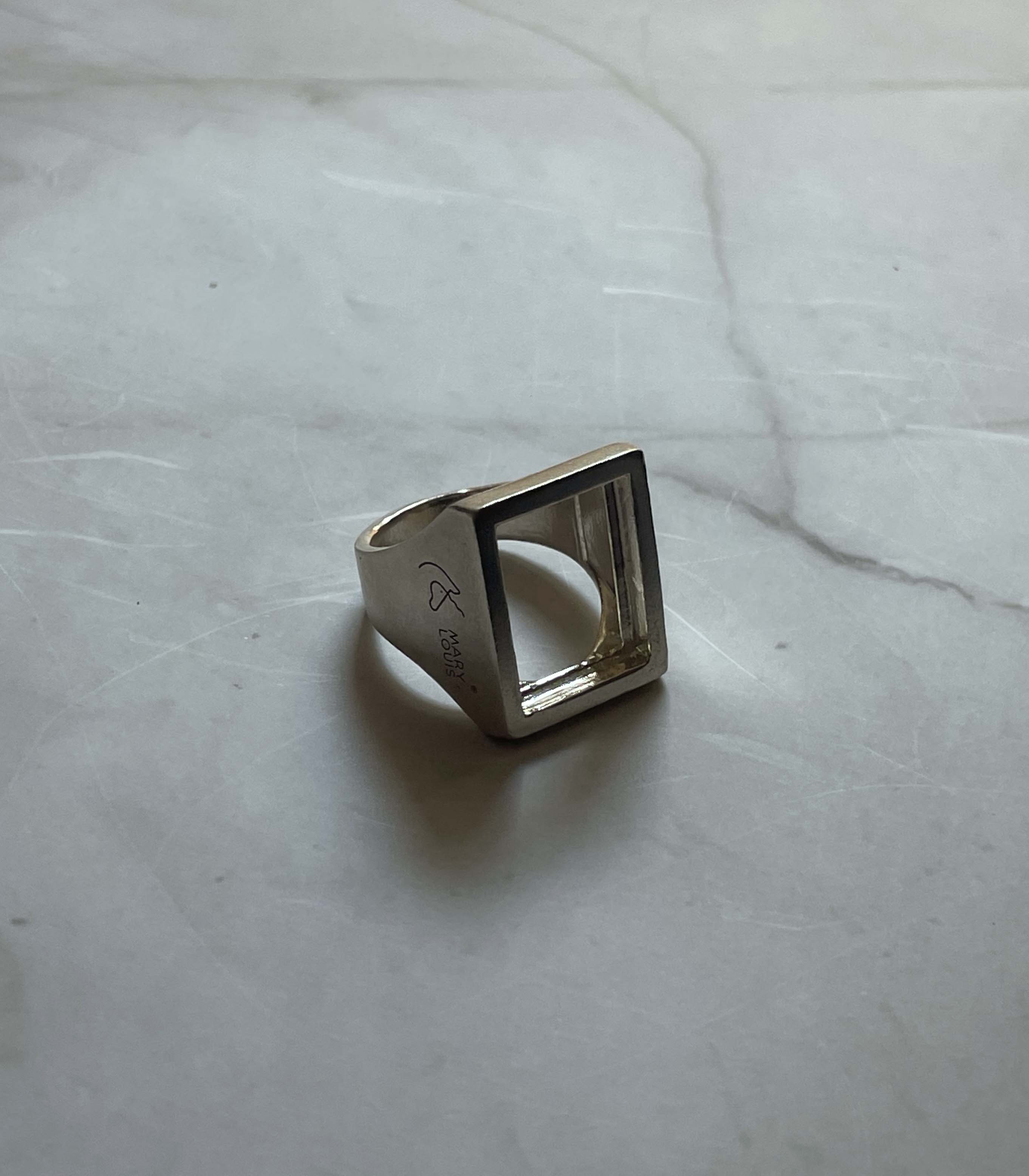 Window Ring | 925 Sterling Silver | Custom Jewelry | Mary Louis®